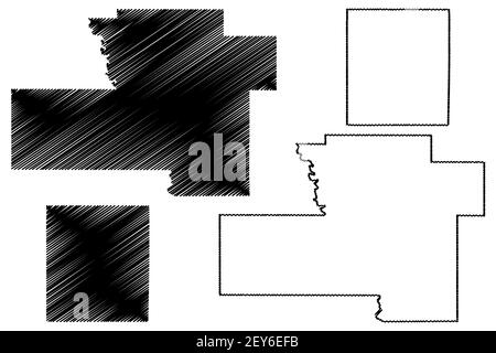 Murray County (Oklahoma) outline map set Stock Vector Image & Art - Alamy