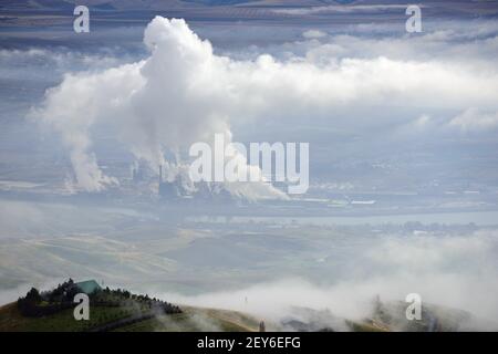 Clearwater Paper Corporation mill on the Clearwater River in Lewiston ...