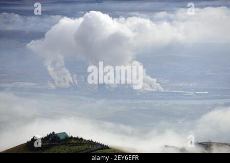 Clearwater Paper Corporation mill on the Clearwater River in Lewiston ...