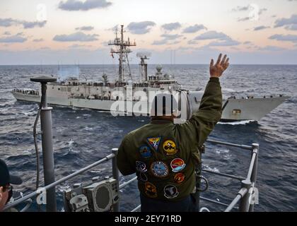 The Standing NATO Maritime Group (SNMG2) moored in the Split harbour ...