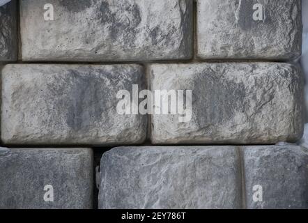 man made stones rocks shaped like bricks close up of rock stone or ...
