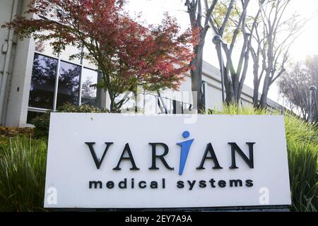 The headquarters of Varian Medical Systems Stock Photo - Alamy