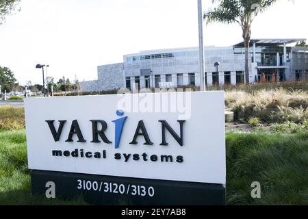 The headquarters of Varian Medical Systems Stock Photo - Alamy