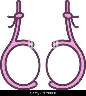 Testicles linear icon. Thin line illustration. Testis. Male ...