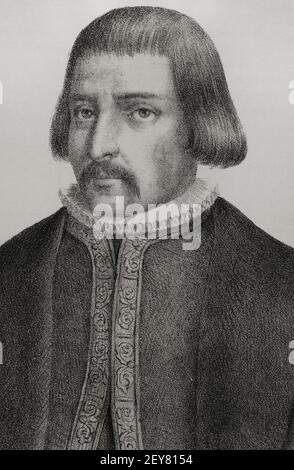 Spain. 16th century. Revolt of the Comuneros (1550-1521). Maria Pacheco ...