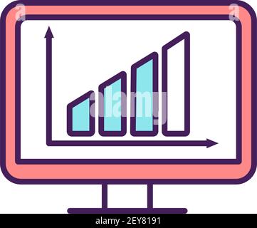 Digitalization icon. Simple line element Digitalization symbol for ...