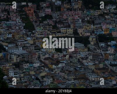 Slums of the Quito city, Ecuador Stock Photo - Alamy