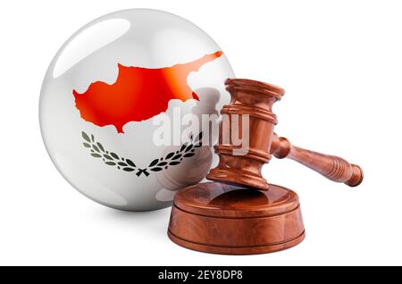 Cyprus flag, 3D illustration, isolated on white Stock Photo - Alamy