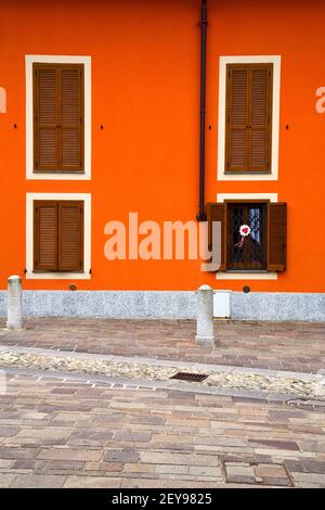 cavaria window varese italy abstract wood venetian blind in the ...