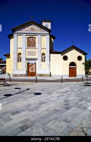 cairate cross church varese italy the old window Stock Photo - Alamy
