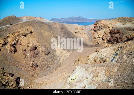 Volcanic land in mediterranean Stock Photo - Alamy
