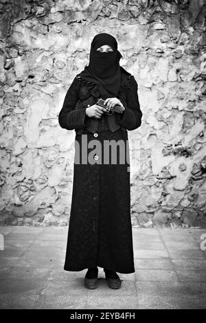 A Syrian rebels from the Katiba Al Wahad unit of the Lewah Al Wad ...