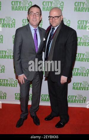 L-R: Ted Allen and Barry Rice attend the NY premiere of We Feed People ...