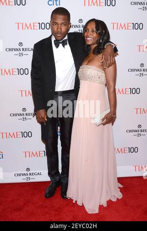 (L-R) Singer Frank Ocean and Katonya Breaux Riley attend the 2013 Time ...