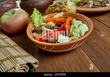 Derek tibs - Ethiopian of meat foods, ither lamb, beef, or goat Stock ...