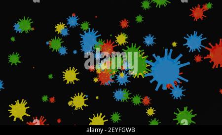 A colorful abstract illustration with gradient medical shape Stock ...