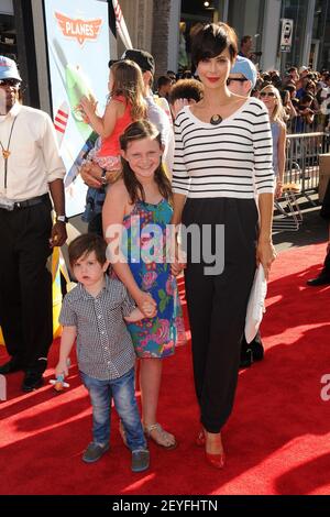 Catherine Bell, daughter Gemma and son Ronan attending PlayStation's ...