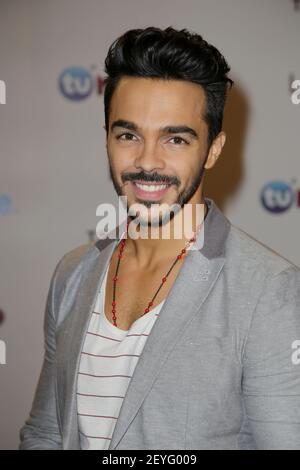 Shalim Ortiz poses backstage at Telemundo's Premios Tu Mundo Awards at ...