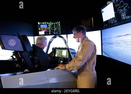 Lockheed Martin F-35 Cockpit Simulator - USA Stock Photo - Alamy