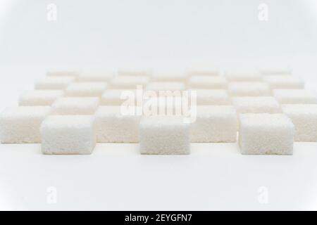 sugar cubes staggered Glucose refined food ingredient Stock Photo - Alamy