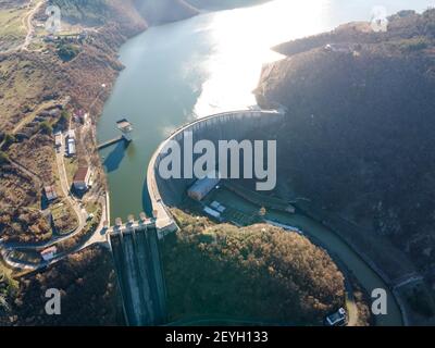Amazing view of Arda River meander and Kardzhali Reservoir, Bulgaria ...