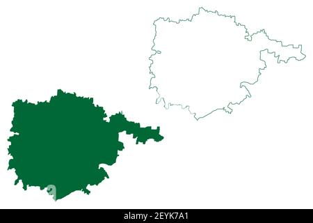 Nalanda district (Bihar State, Patna division, Republic of India) map ...