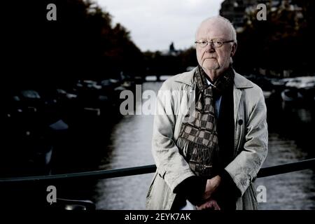 Dutch composer and pianist Louis Andriessen poses for a portrait ...