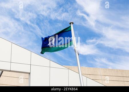 The flag of the Australian Torres Strait Islander Stock Photo - Alamy