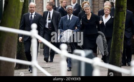 Kofi Annan and wife Nane Lagergren at a Gala dinner ahead of abdication ...