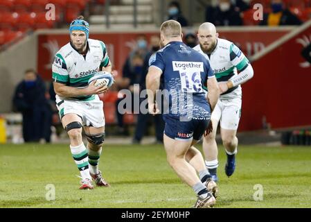 Marco Fuser of Newcastle Falcons during the Gallagher Premiership match ...
