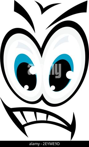 Toothed grinning emoji isolated wicked smiley emotion. Vector toothed ...