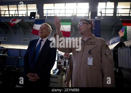 Combined Air Operations Center (CAOC) at Al Udeid Air Base, Qatar ...