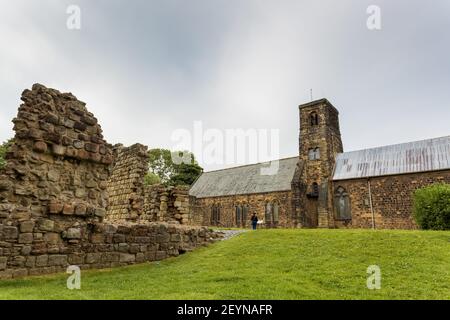 Jarrow UK: 24th July 2020: Jarrow, St Paul's Monastery Stock Photo - Alamy