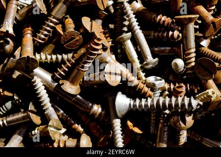 Old rusted screw, France Stock Photo - Alamy