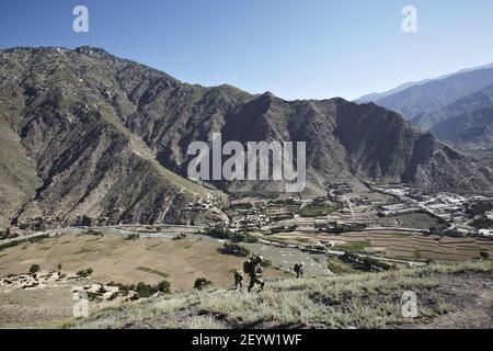 14 June 2012 - Pech Valley, Afghanistan - US Army soldiers on patrol in ...