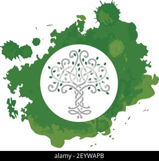 Scandinavian Viking design. The Tree of Life from ancient Germanic ...