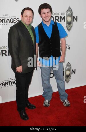 Jason Alexander and son Noah Alexander 'The Book of Mormon' Opening ...