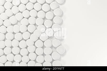 A large number of soft balls, geometry background, 3d rendering ...