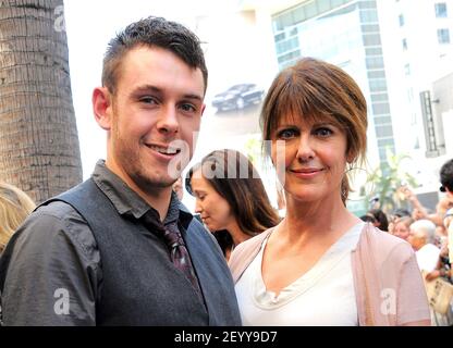 Pam Dawber and son. 1 October 2012, Hollywood, California. Mark Harmon ...