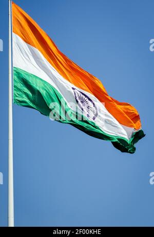 Indian flag tricolor tiranga saffron, white and green design spiral ...