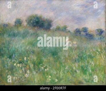 *Meadow (La Prairie)* by Pierre-Auguste Renoir captures the beauty of ...