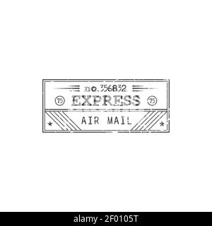 priority stamp. priority rectangular stamp isolated on white background ...