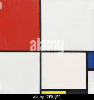 Piet Mondrian - Composition C (No III) with Red, Yellow and Blue (1935 ...
