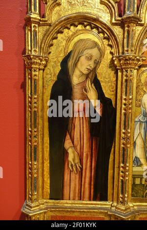 Pieta by Vittorio Crivelli, c. 1481, tempera on wood panel Stock Photo ...