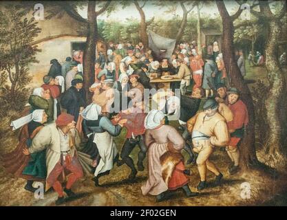 Wedding Dance in the Open Air, by Pieter Brueghel the Younger, 1614 ...