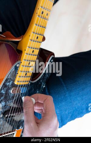 Fender telecaster Modern Player, 3 pick ups, humbucker Stock Photo - Alamy
