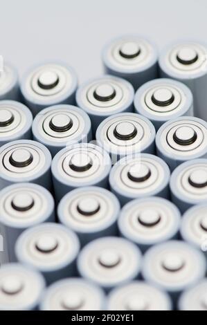 batteries, positive poles Stock Photo - Alamy