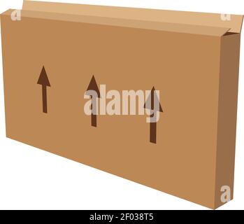 Shipping Box with Arrows Icon. Package Packaging Courier Shipment ...