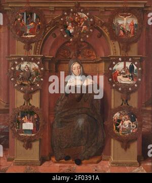 Pieter Pourbus - The van Belle Tryptich (Our Lady of Sorrows Stock Photo - Alamy