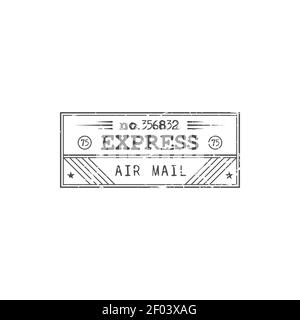 priority stamp. priority rectangular stamp isolated on white background ...